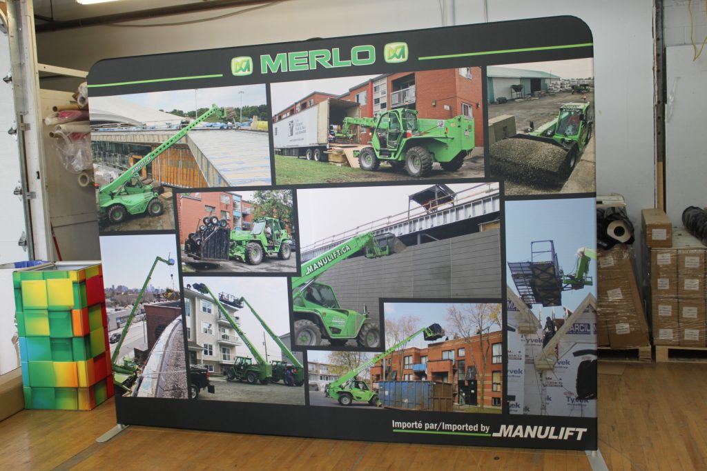 EZ-Tube Wall Straight (canvas and structure) - M&M Graphic