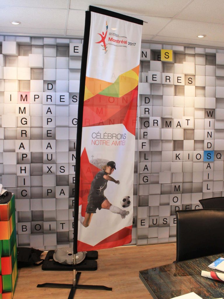 Square Flag (canvas and structure) - M&M Graphic